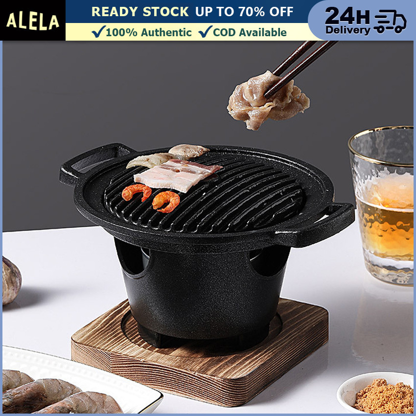 Jual Alat Panggangan BBQ Tungku Arang Bulat Mini Portable Camping ...