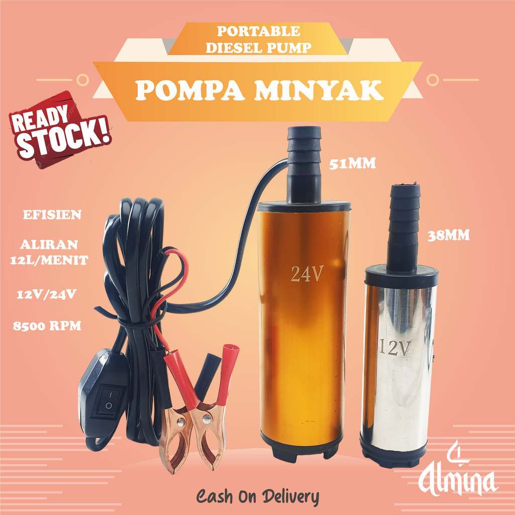 Jual pompa minyak celip air mini kecil untuk pompa oli solar 12v 24v ...