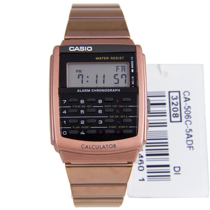 Jual JAM TANGAN PRIA CASIO CALCULATOR DATA BANK CA506C-5AD ORIGINAL ...