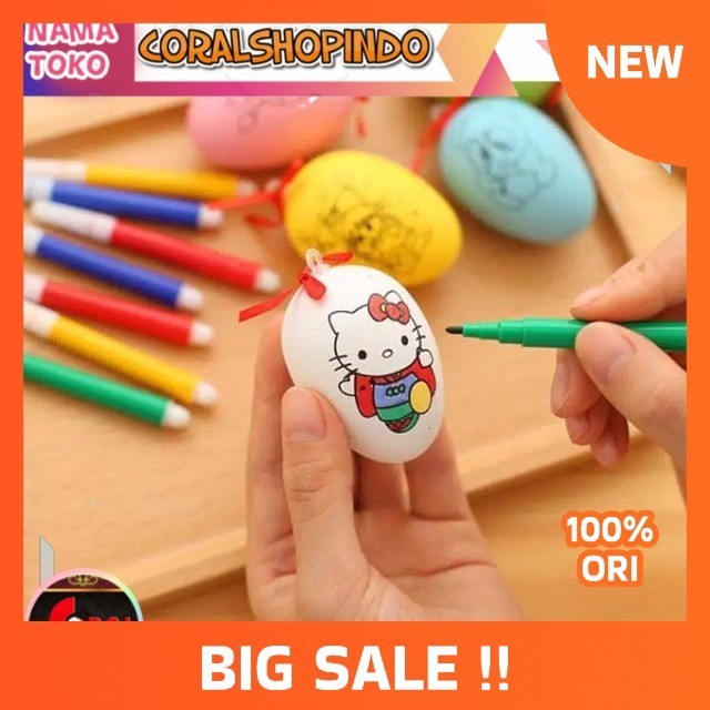 Jual Mainan Diy Mewarnai Telur Analk / Prakarya Lukis Telur Paskah ...