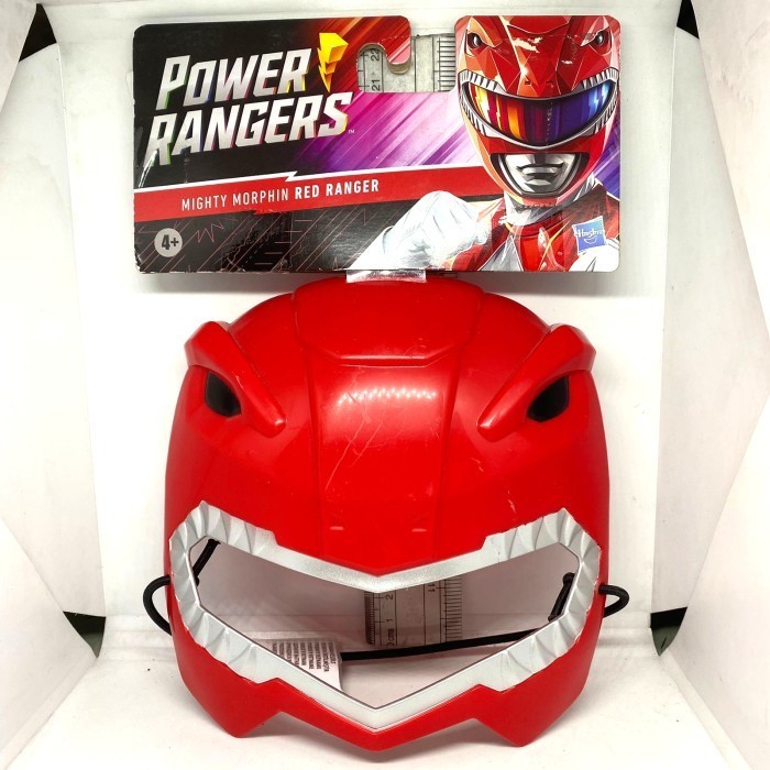 Jual Mainan Topeng Power Rangers Mighty Morphin Red Ranger Mask Ori ...