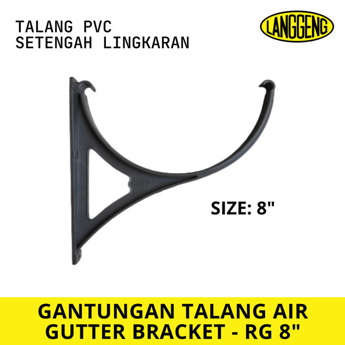 Jual Gantungan Talang Pvc Rg 8 Langgeng Setengah Lingkaran Gutter ...
