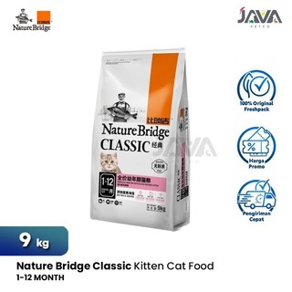 Jual Nature Bridge Cat food Classic Kitten 9kg/ Dry Food Makanan Kucing ...