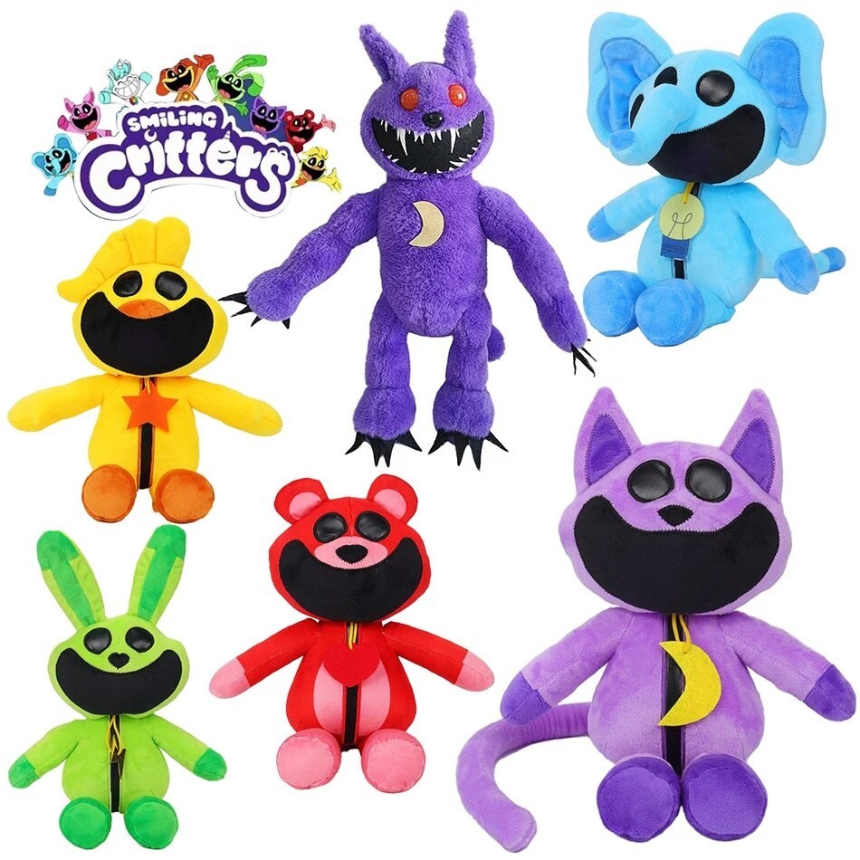 Jual 30cm Smiling Critters Plush Toy Smiling Critters Cat Nap Catnap ...