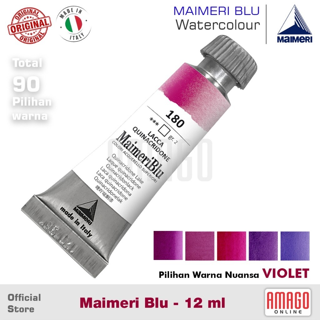Jual MAIMERI BLU Watercolour - Cat Air Lukis Profesional - 12 ml ...