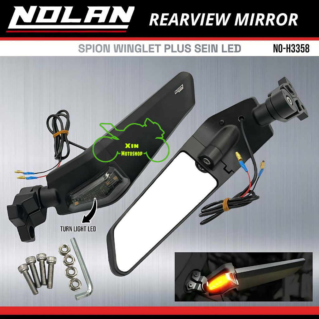 Jual Spion Winglet Putar NOLAN Plus SEIN R15 R25 CBR NINJA NMAX ZX25R ...