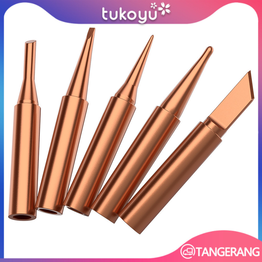 Jual Mata Solder 5 in 1 Rose Gold Ujung TIP Station Soldering Iron Lead-Free Hakko 900M | Shopee ...