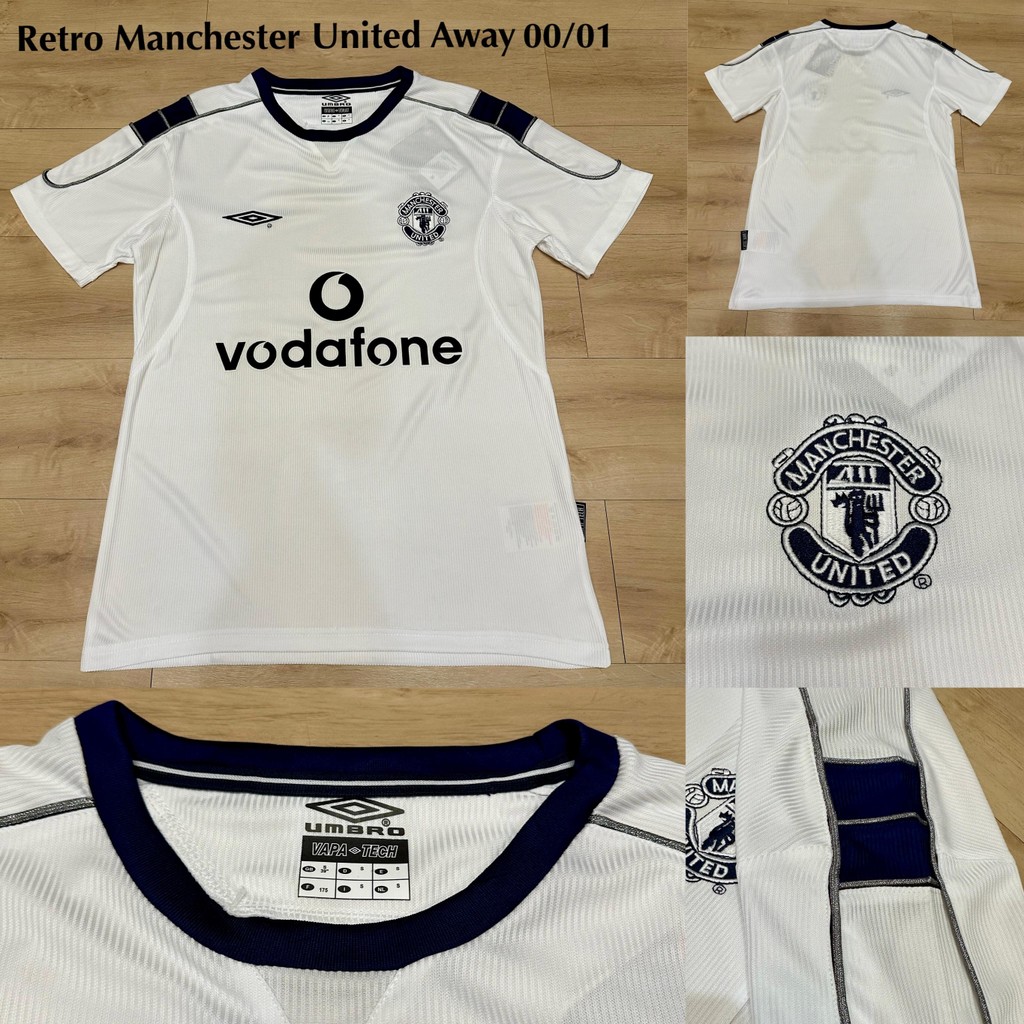 Jual JERSEY RETRO MU MAN UNITED AWAY 2000 2001 JERSEY MU MAN UNITED ...