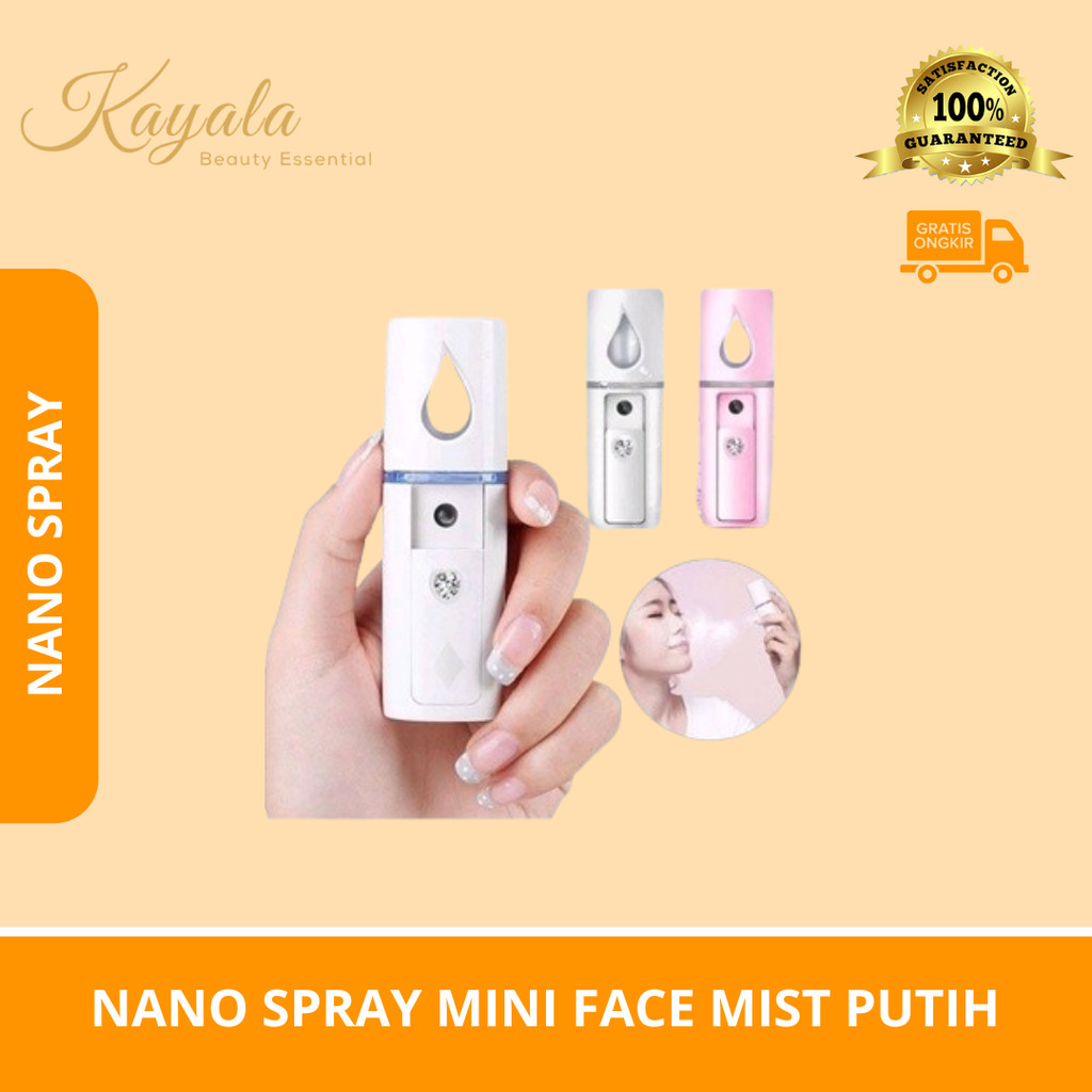 Jual NANO SPRAY MINI FACE MIST PUTIH | Shopee Indonesia