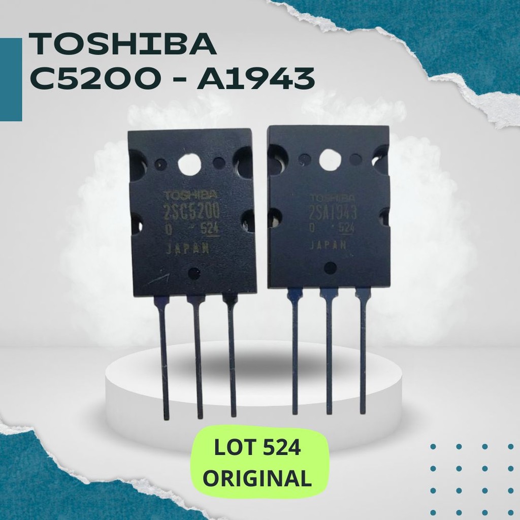 Jual Transistor Final Toshiba 2SA1943 / 2SC5200 – Transistor Audio Power Original Lot 524 ...