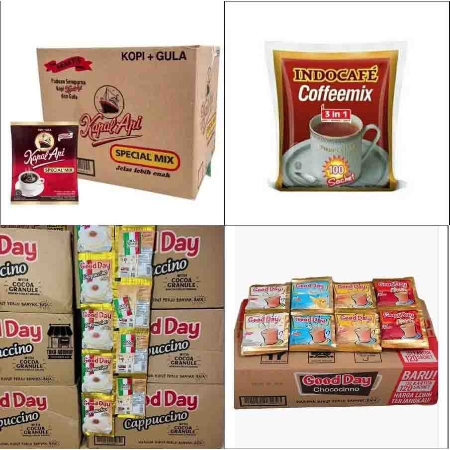 Jual JRstore - IND - KAPAL API SPECIAL MIX GOODDAY INDOCAFFE CAPPUCINO MOCCACHINO CHOCOCHINO ...