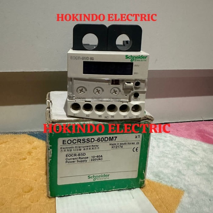 Jual SCHNEIDER EOCR-SSD 60 ELECTRONIC OVER CURRENT RELAY 220V EOCRSSD-60DM7 | Shopee Indonesia