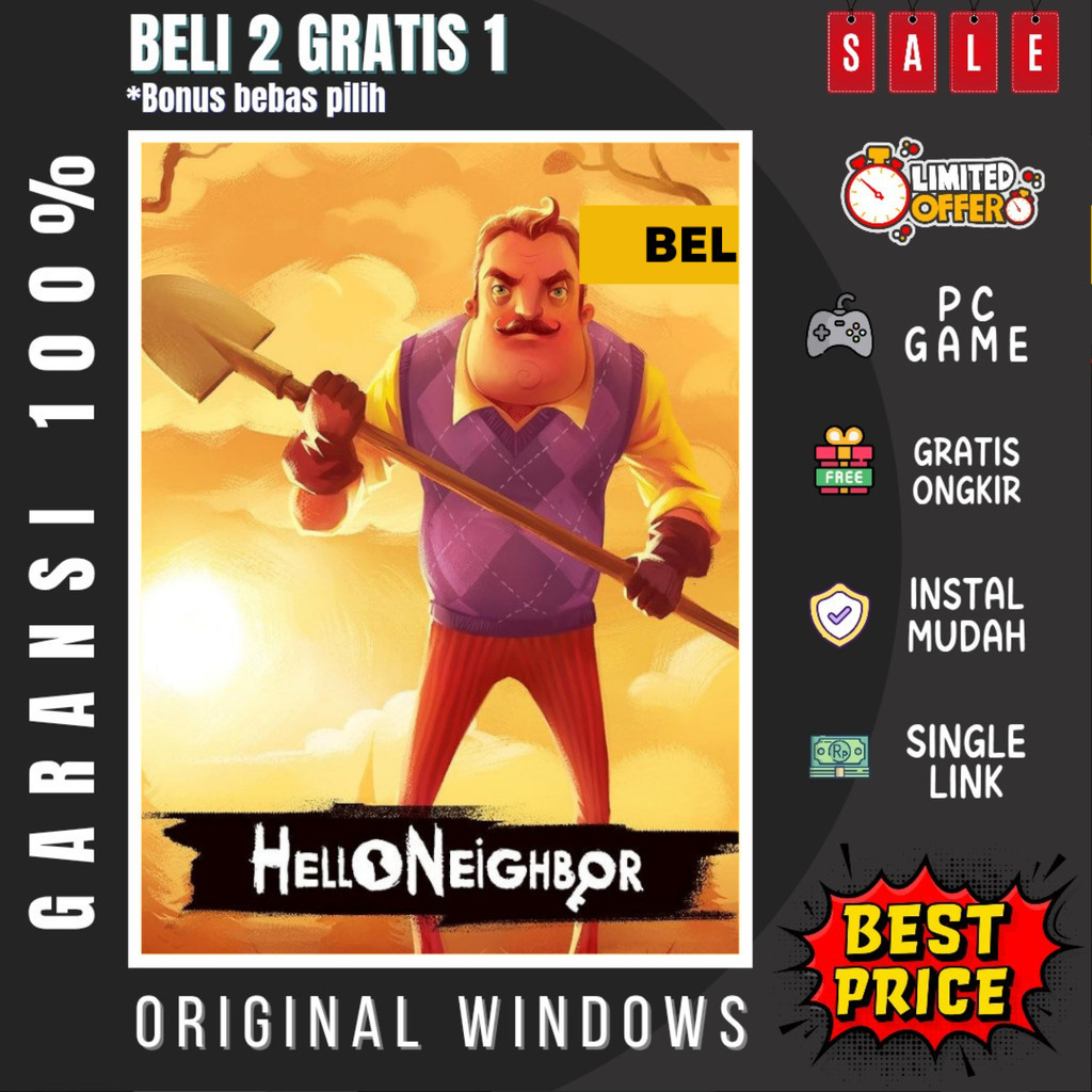 Jual HELLO NEIGHBOR - GAME PC - GAME LAPTOP - PC GAMES - BELI 2 GRATIS ...
