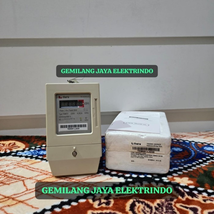Jual KWH METER THERA 1PHASE TEM091 / KWH METER PRABAYAR 1-PHASE TEM091 ...
