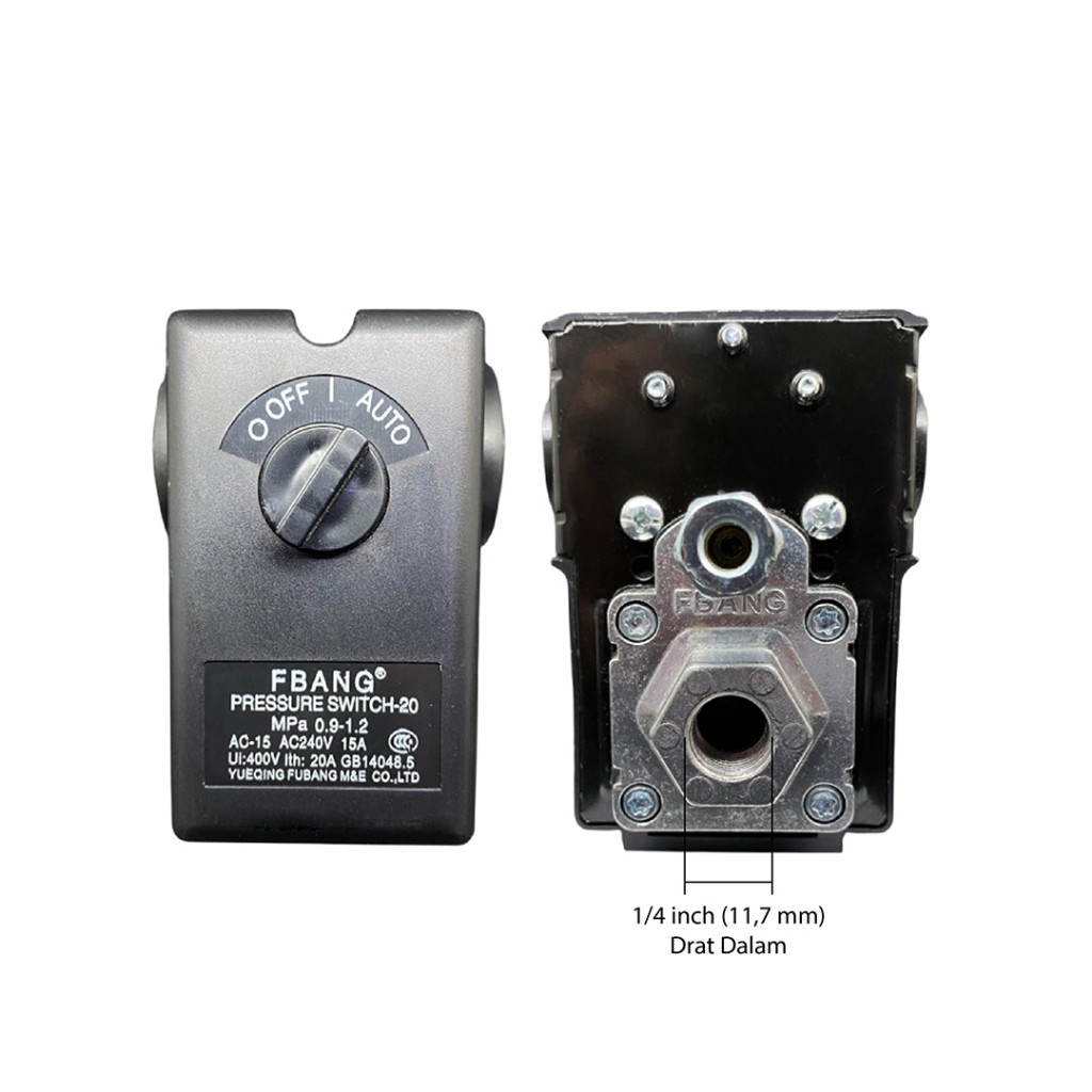 Jual Pressure Switch | Otomatis Kompresor Angin 0,9-1,2 Mpa Drat Dalam ...