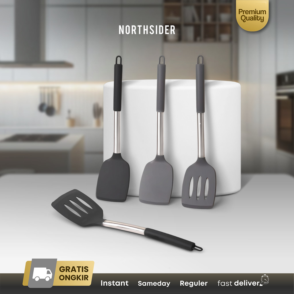 Jual Spatula Sutil Silikon Alat Masak Goreng Cooking Utensil Silicone ...