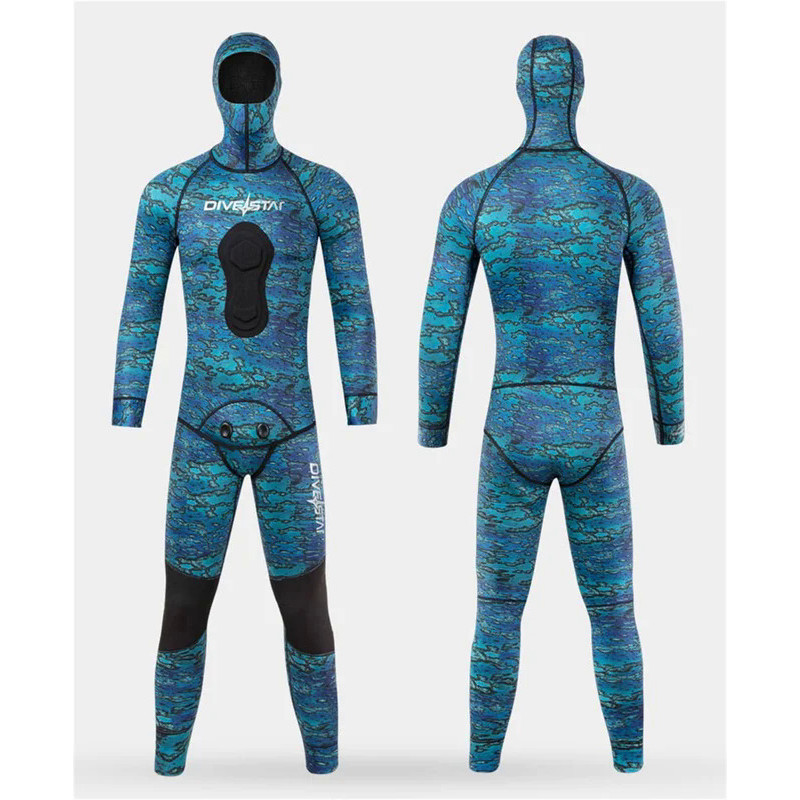 Jual Pakaian Memancing Kamuflase Blue-Green Hijau Setelan Menyelam ...
