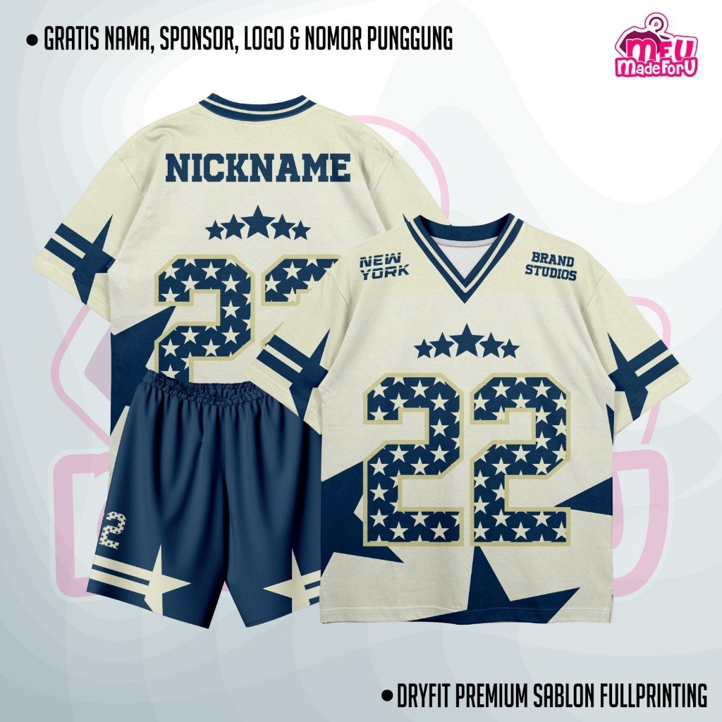 Jual NEW YORK BRAND STUDIOS Edition - Jersey OVERSIZE Custom Zumba ...