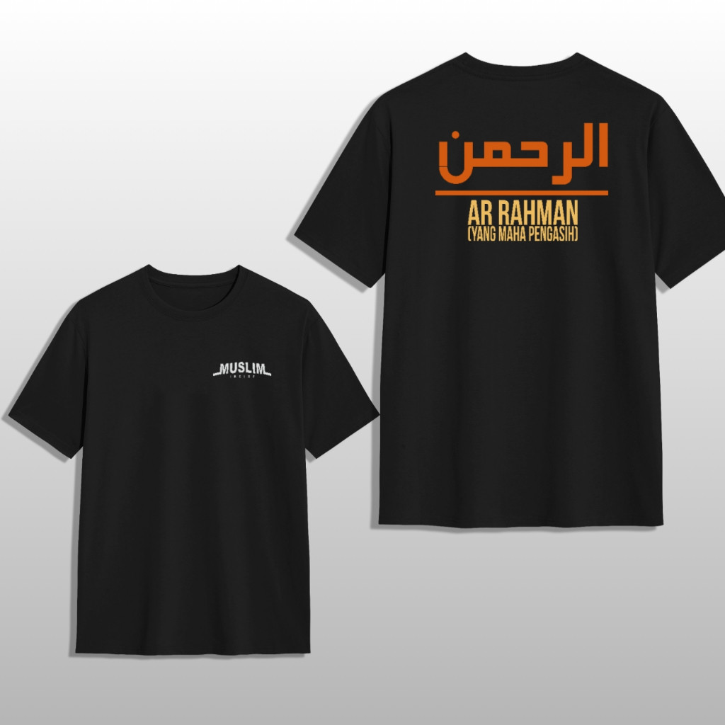Jual Kaos Dakwah Asmaul Husna Ar-Rahman DK(083) Katun Combed | Shopee Indonesia
