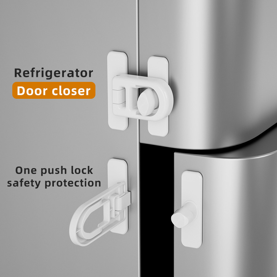 Jual Child Safety Fridge lock Single-Door Refrigerator Door Stopper ...