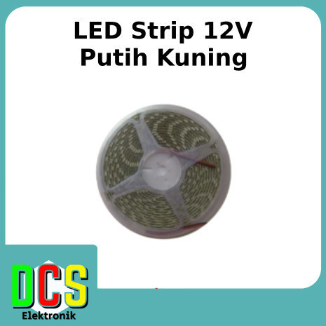 Jual LED Strip 12V 5050 LED SMD Menyala Putih Kuning Warm White ...