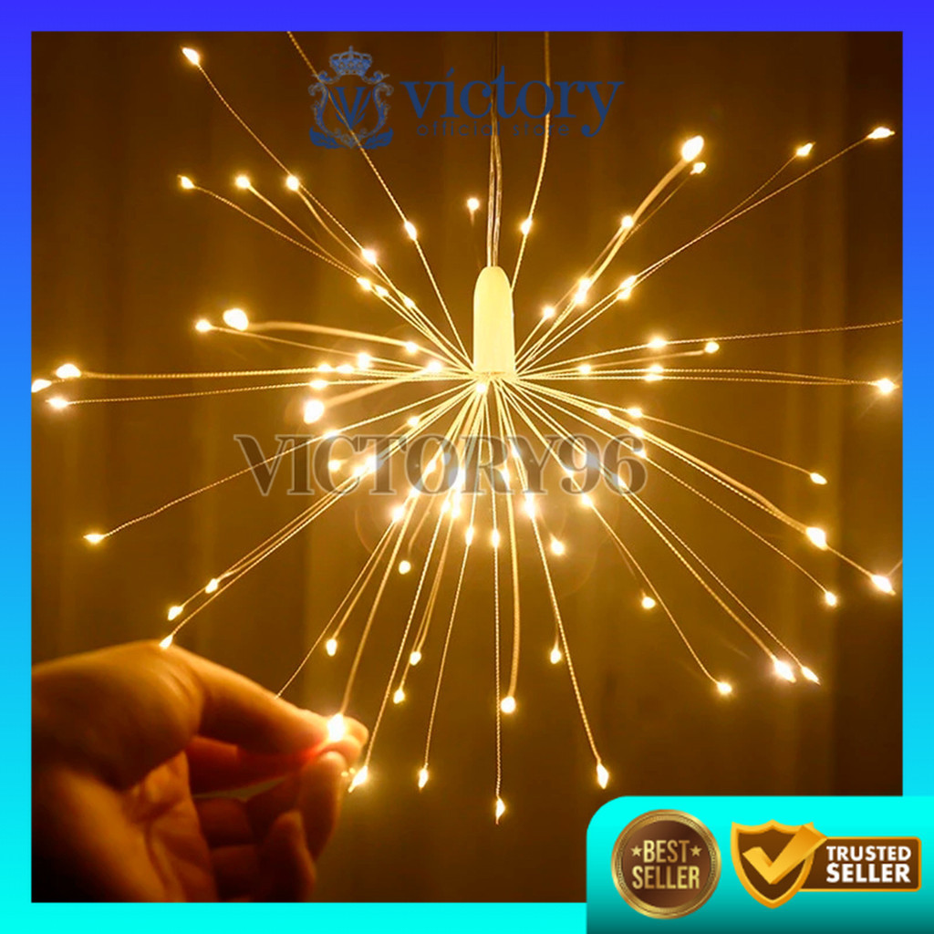 Jual Lampu LED Fireworks - Lampu Kembang Api Laba-Laba 1 Set isi 10 ...
