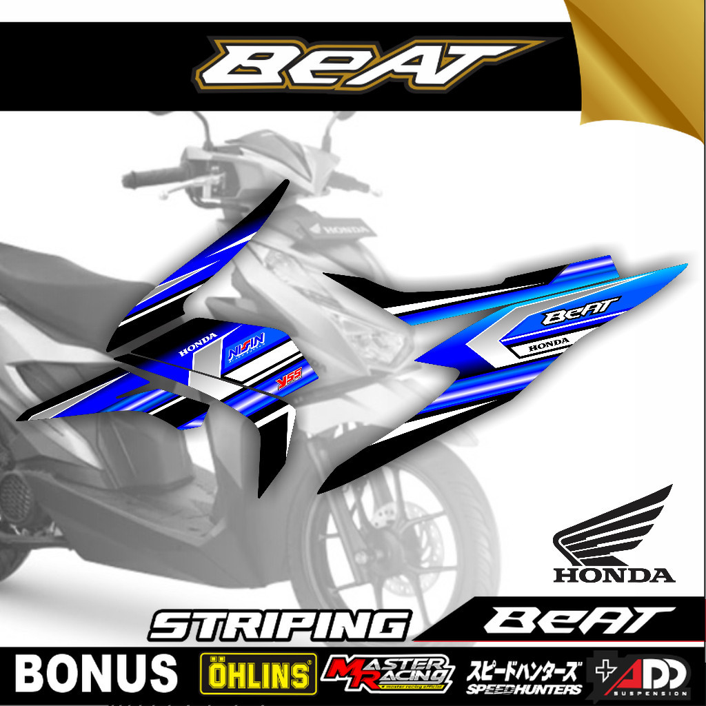 Jual Striping Honda Beat Esp 2021 ( BE - R001 ) | Shopee Indonesia