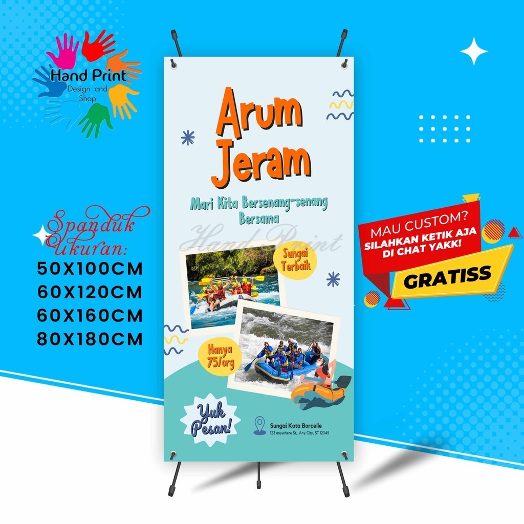Jual Cetak Spanduk Banner Liburan Wisata Travel Jalan - jalan C MMT ...