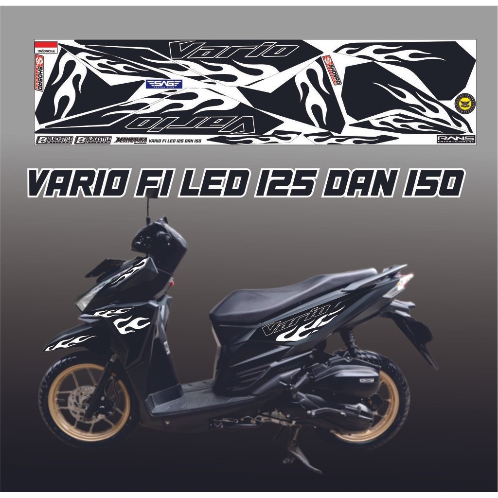 Jual SETIKER/ STIKER LIS POLET BODY MOTOR VARIO FI ESP CBS 150 VARIASI ...