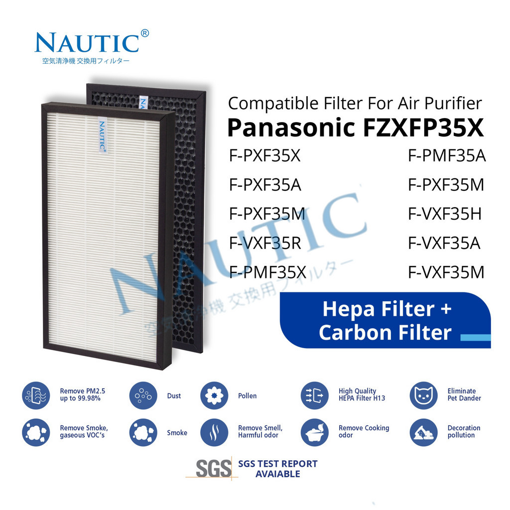Jual Filter Air Purifier Panasonic F ZXFP35X F-PXF35X F-PXF35A F-PXF35M ...