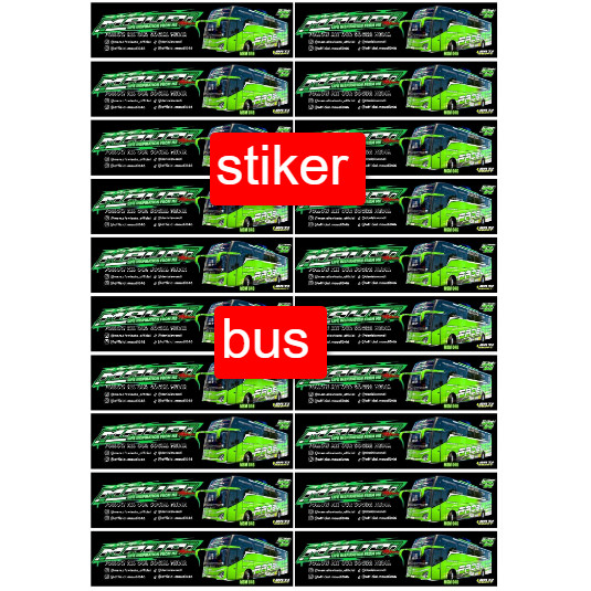 Jual Sticker bus Maudi jb5 | Shopee Indonesia
