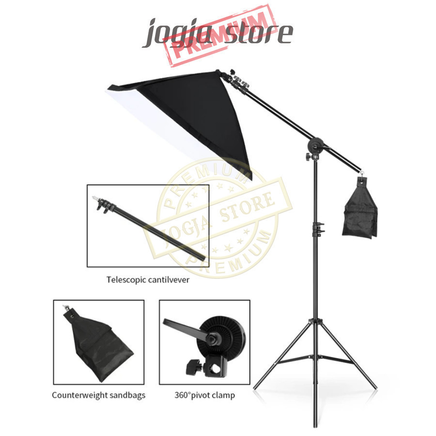 Jual Extension Arm Light Stand Bar Softbox & Reflector Stand Boom Arm ...