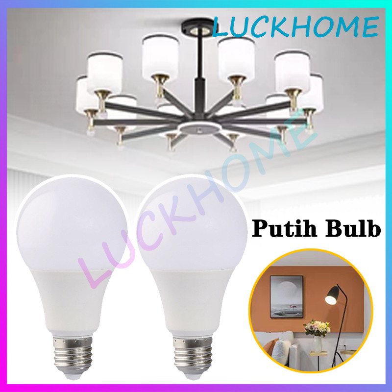 Jual Lampu Putih 5W 9W 12W 15W 18W LED Bulb Putih Bulb Lampu Bohlam Led ...
