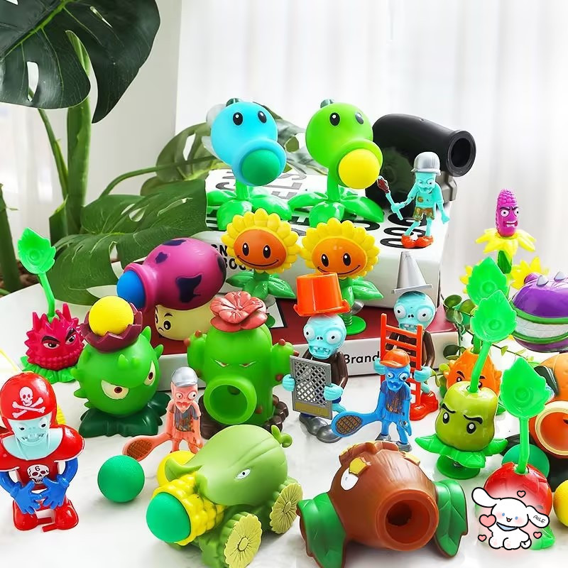 Jual Plants vs Zombies Action Figure Pelontar Peluru TEMBAK ZOMBIE VS ...