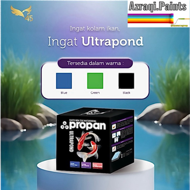 Jual PROPAN CAT KOLAM IKAN ULTRAPOND ( 2.5 KG / SET ) | Shopee Indonesia