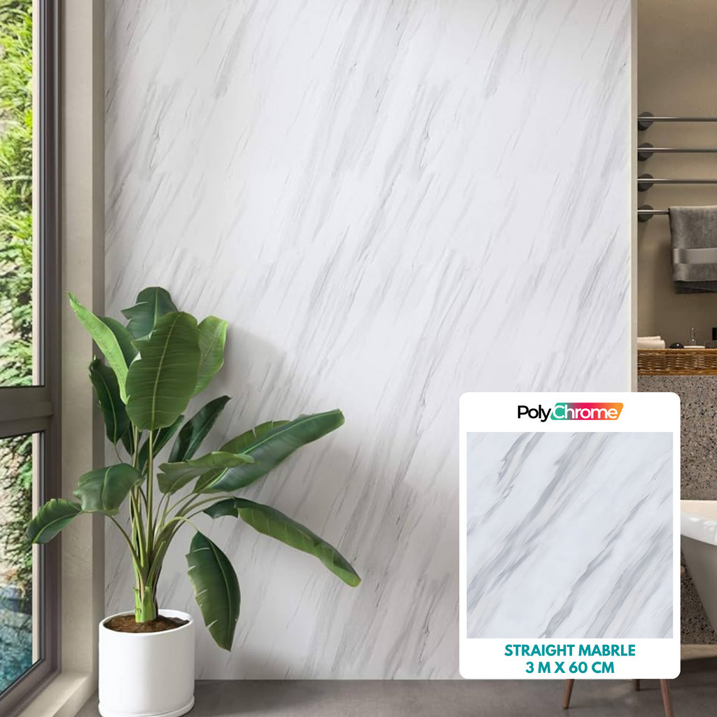 Jual [19 Motif] Wallpaper Glossy Marmer Dapur Marble Meja Furniture 3 m ...