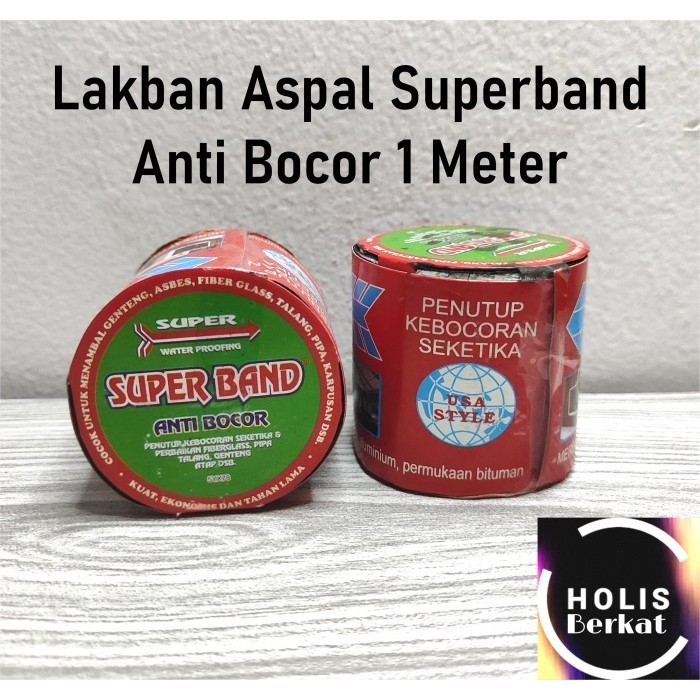 Jual SUPER Lakban Aspal Water Proofing Anti Bocor / Lem Talang Seng 1 ...