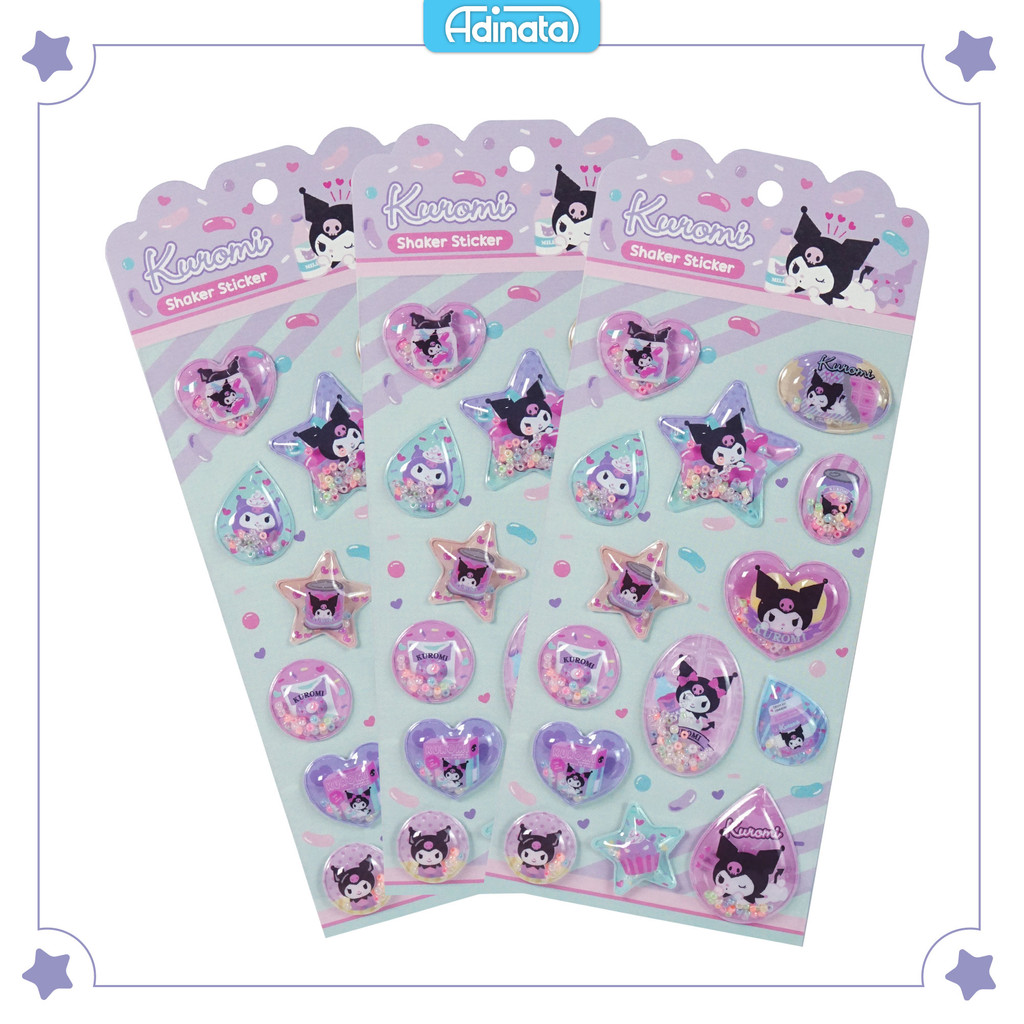 Jual Kuromi Shaker Stickers 2532-6117 - Adinata / Sticker | Shopee ...