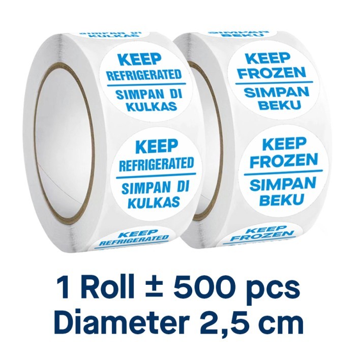 Jual Stiker Keep Refrigerated Simpan di Kulkas Label Kemasan Makanan ...