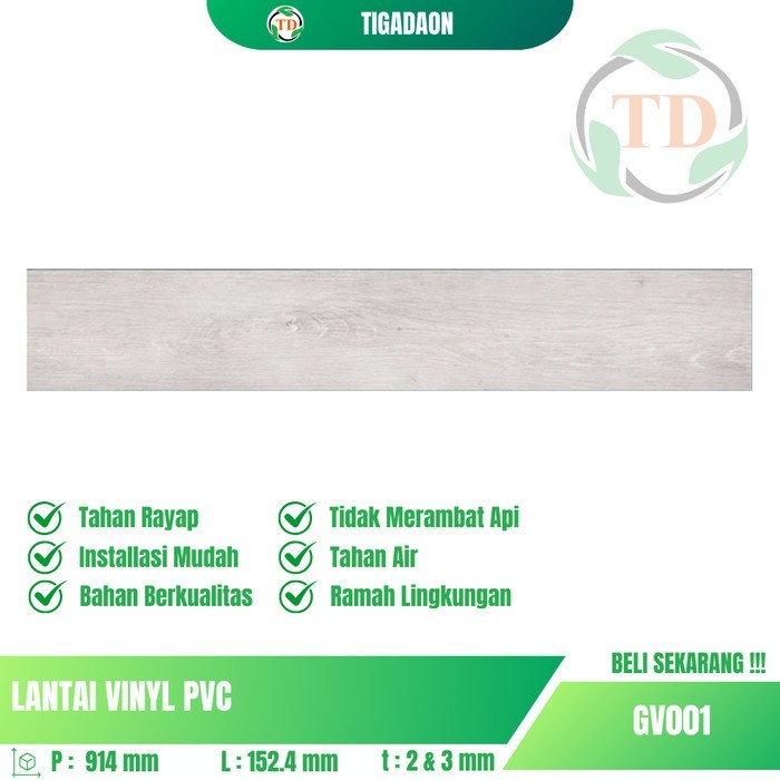 Jual Vinyl Untuk Lantai - Vinyl Flooring (GV001) - Lantai Estetik, Praktis dan Tahan Lama - 1 ...