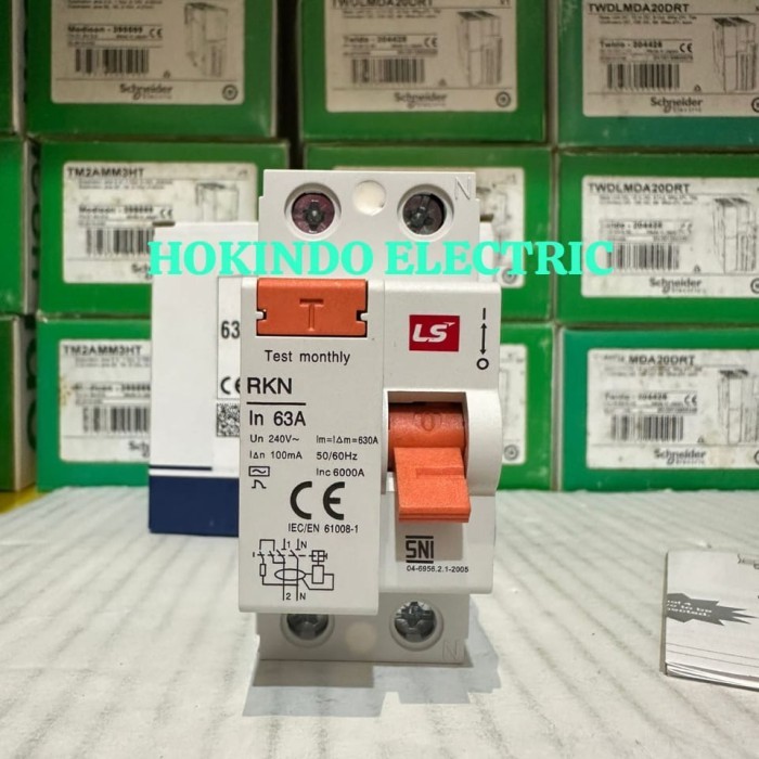 Jual ELCB / RCCB LS 2P 63A 100MA 1P+N 63A 100MA LS ELECTRIC ORIGINAL ASLI | Shopee Indonesia