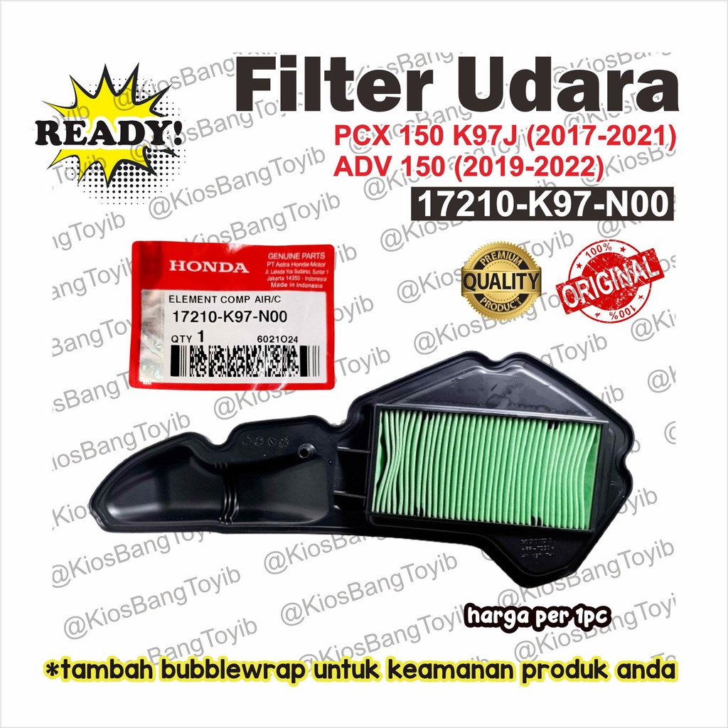 Jual Filter Udara / Saringan Udara ORIGINAL HONDA PCX 150 ADV 150 (17210-K97-N00) | Shopee Indonesia