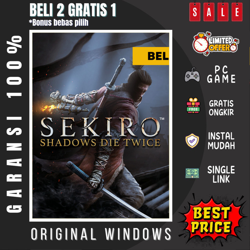 Jual SEKIRO SHADOWS DIE TWICE GOTY EDITION - GAME PC - GAME LAPTOP - PC ...