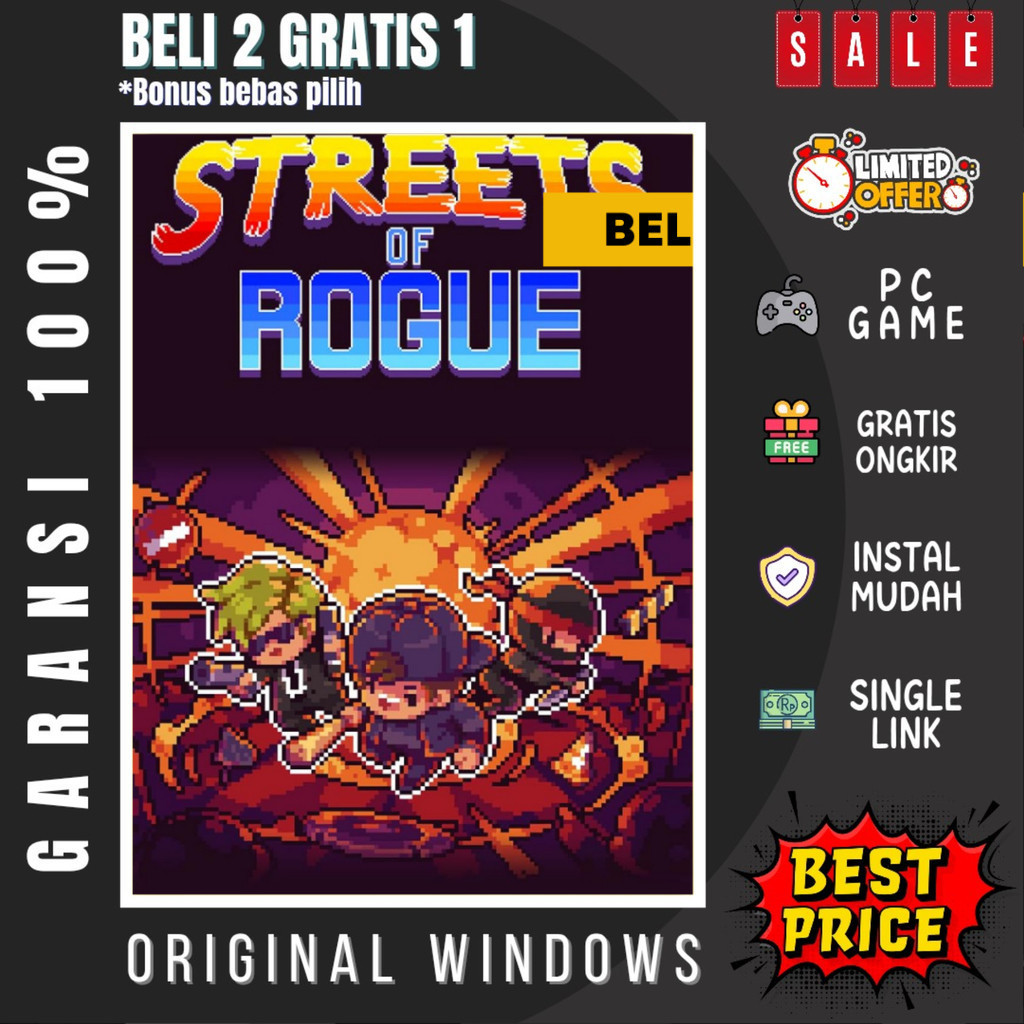 Jual STREETS OF ROGUE COLLECTORS EDITION - GAME PC - GAME LAPTOP - PC ...