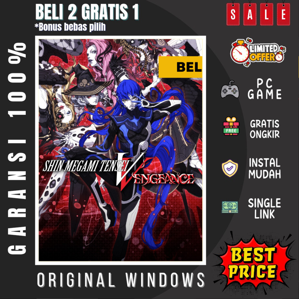 Jual SHIN MEGAMI TENSEI V VENGEANCE - GAME PC - GAME LAPTOP - PC GAMES - BELI 2 GRATIS 1 ...