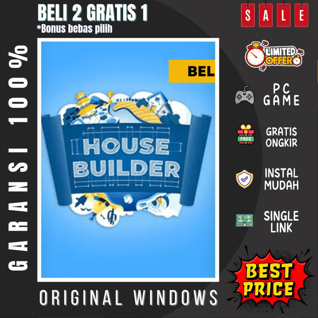 Jual HOUSE BUILDER - GAME PC - GAME PC / GAME LAPTOP - BELI 2 GRATIS 1 ...