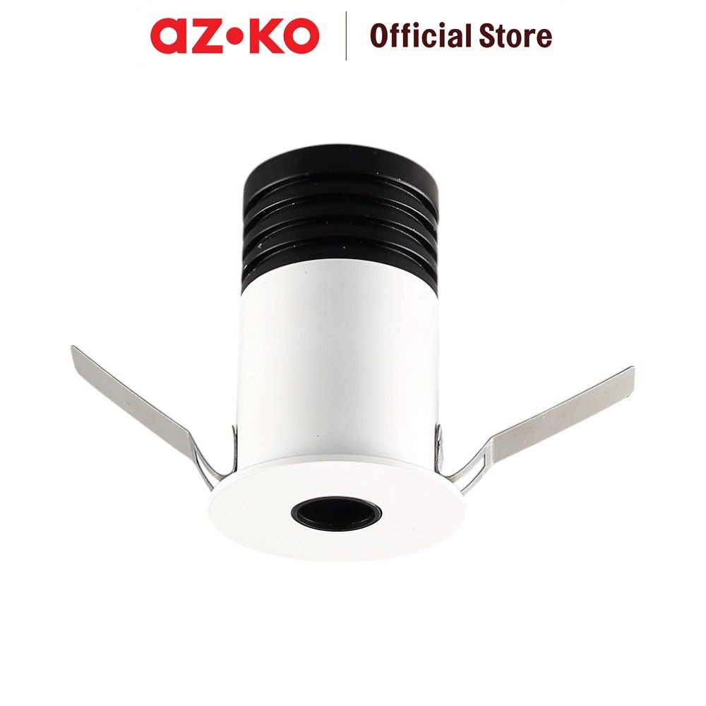 Jual AZKO Krisbow Lampu Downlight Mini Led Pinhole 3 watt Warm White ...