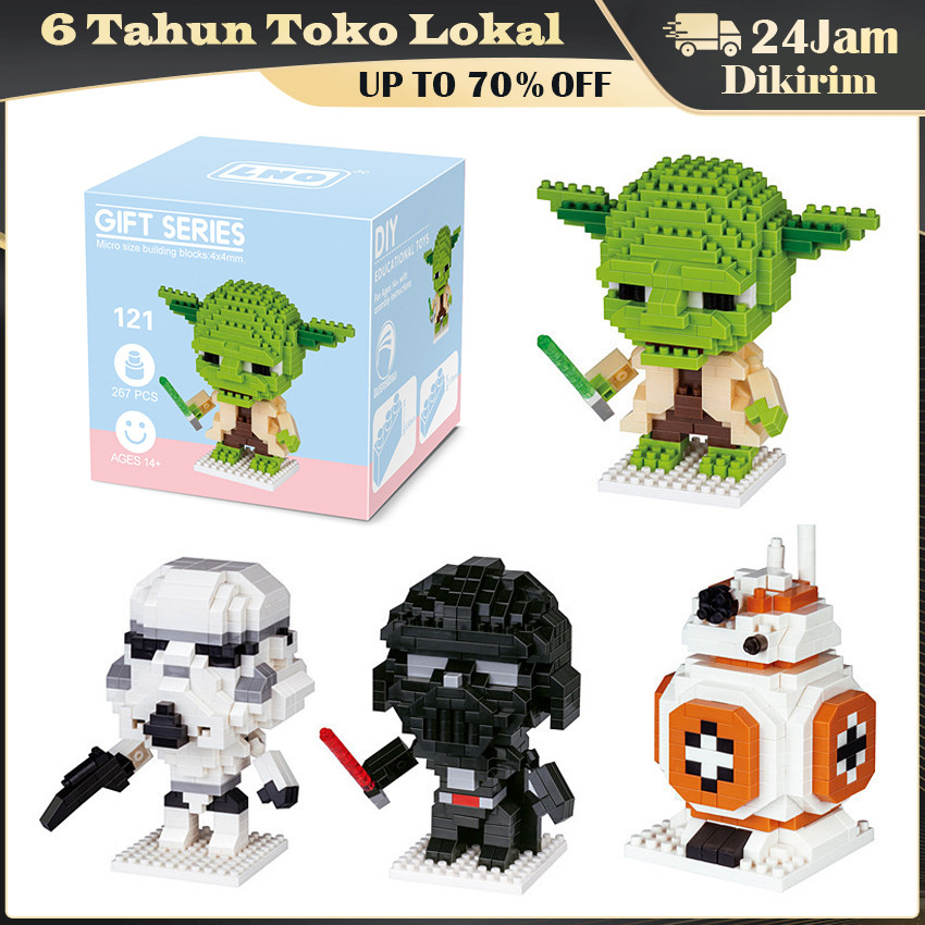 Jual Mini Nano Block 3D Star Wars / Mainan Balok Micro Darth Vader ...