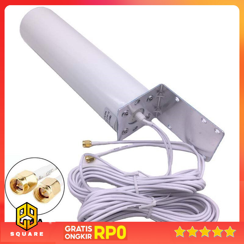 Jual JX Antena Eksternal Modem Router WiFi 3G 4G LTE 12dBi Konektor SMA ...