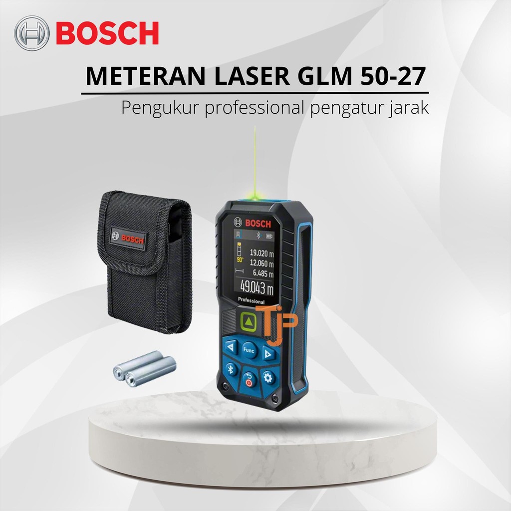 Jual BOSCH METERAN LASER DIGITAL / WITH BLUETOOTH GLM 50-27CG (FREE KAOS) | Shopee Indonesia
